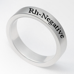 The Rh-Negative Registry - Rh Negative Stainless Steel Rings