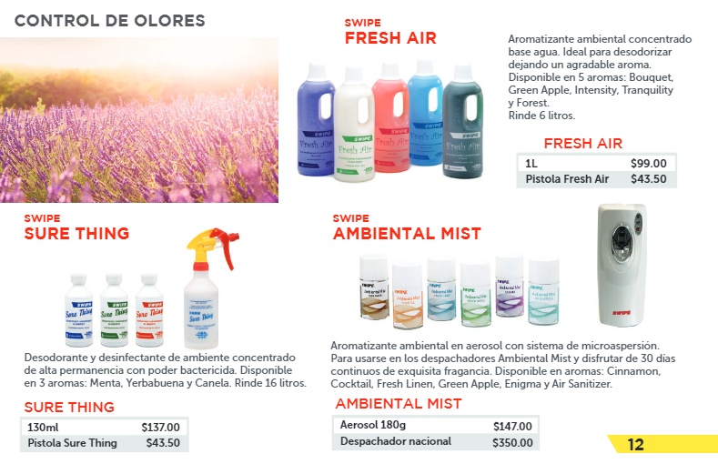 Catálogo de productos domésticos - SWIPE