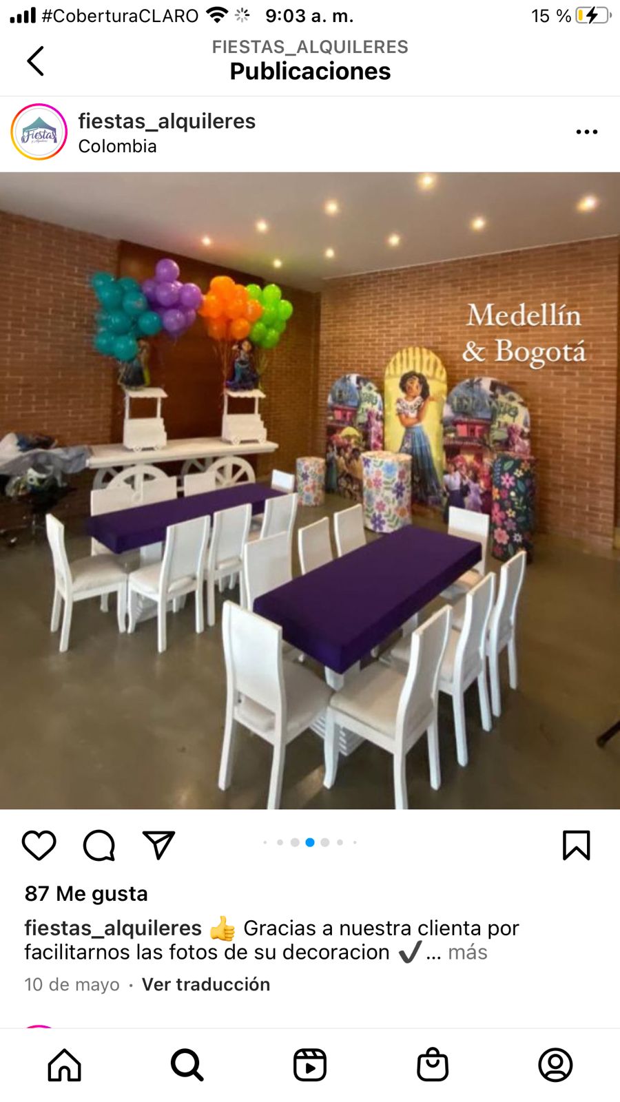 Fiestas y Alquileres | Backing