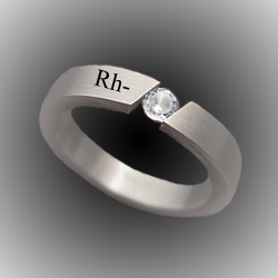 The Rh-Negative Registry - Rh Negative Stainless Steel Rings