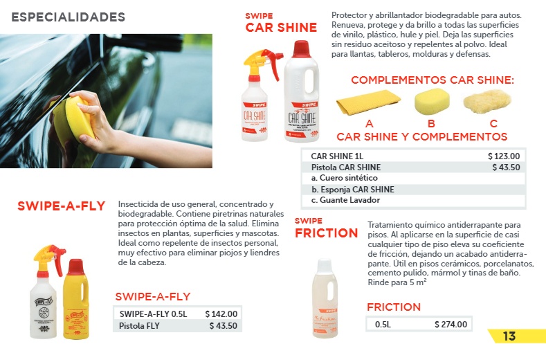 Catálogo de productos domésticos - SWIPE