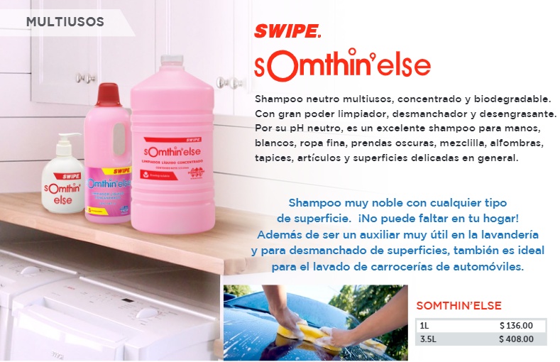 Catálogo de productos domésticos - SWIPE