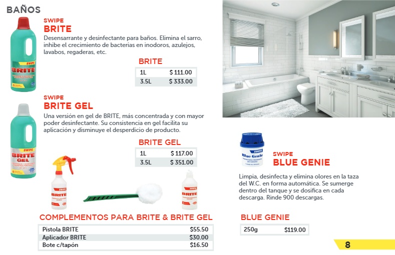 Catálogo de productos domésticos - SWIPE