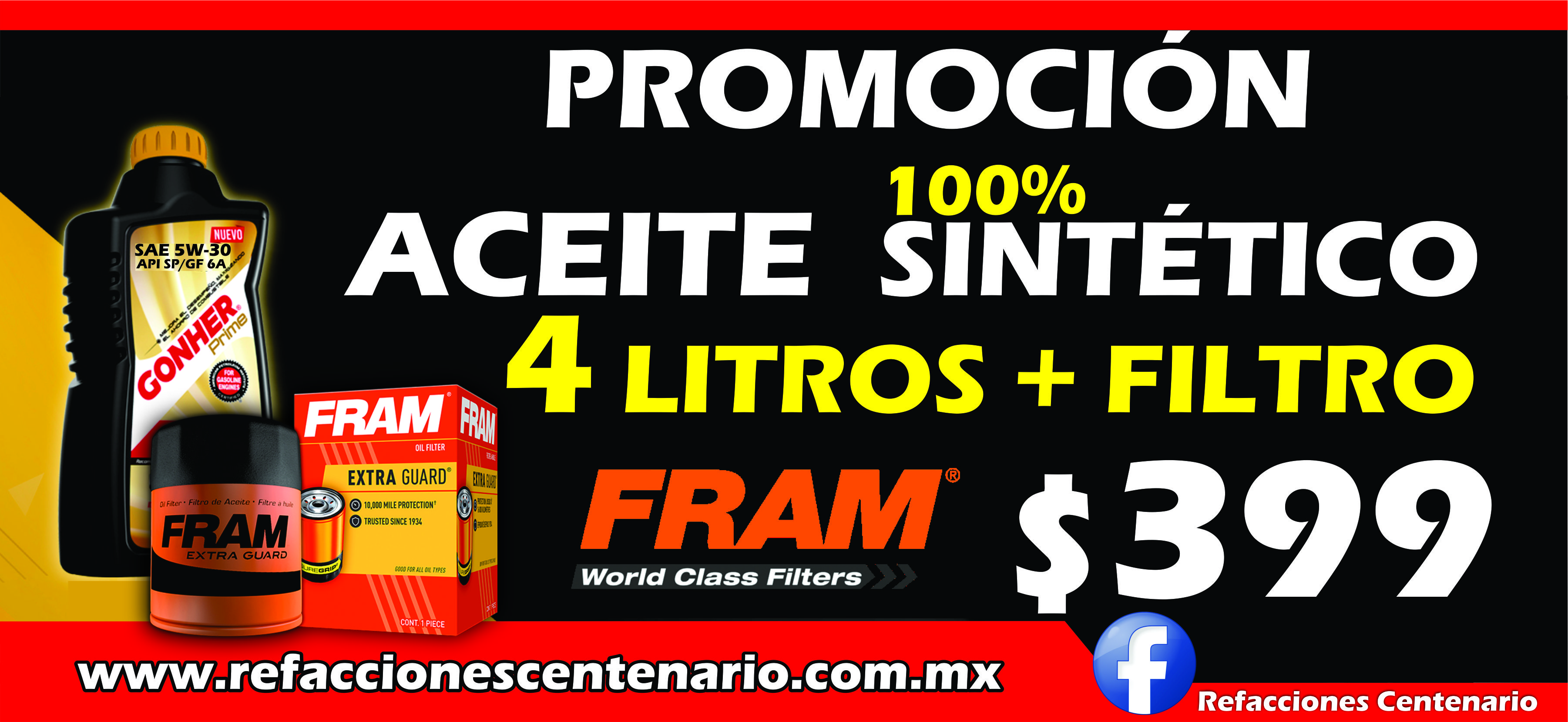 REFACCIONES CENTENARIO - Inicio